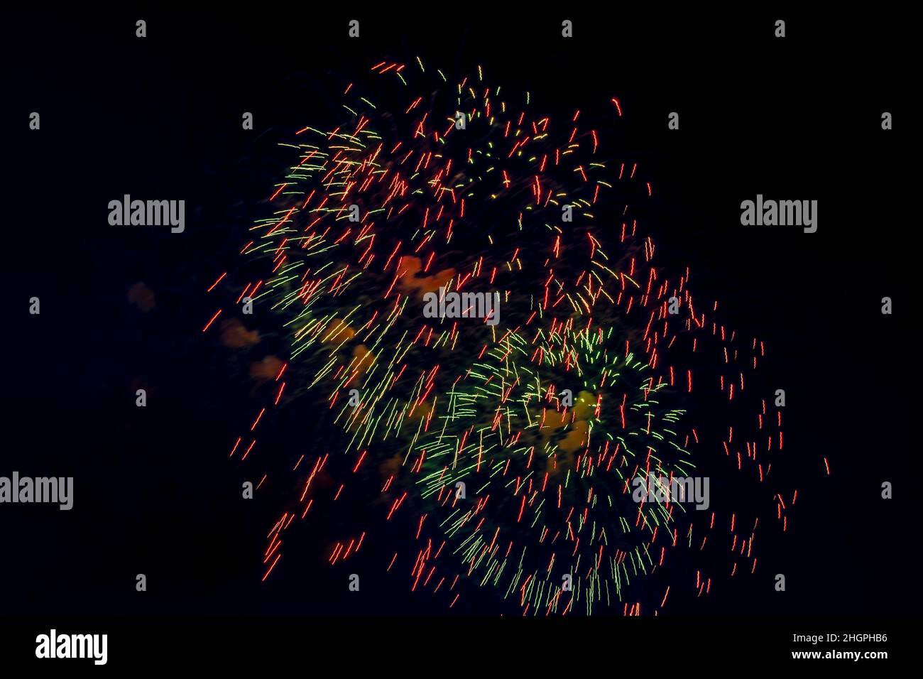 Backgrounds from festive fireworks. Fireworks in the night sky in honor ...