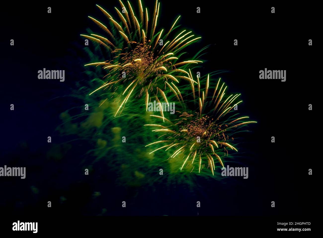 Backgrounds from festive fireworks. Fireworks in the night sky in honor ...