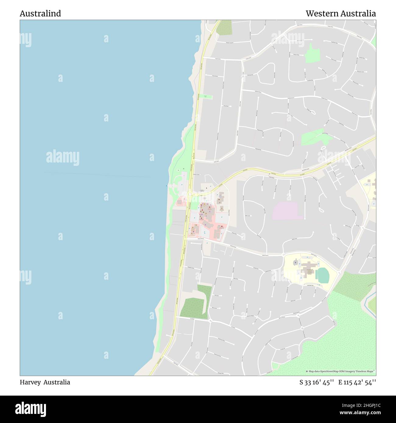 Australind, Harvey, Australia, Western Australia, S 33 16' 45'', E 115 ...