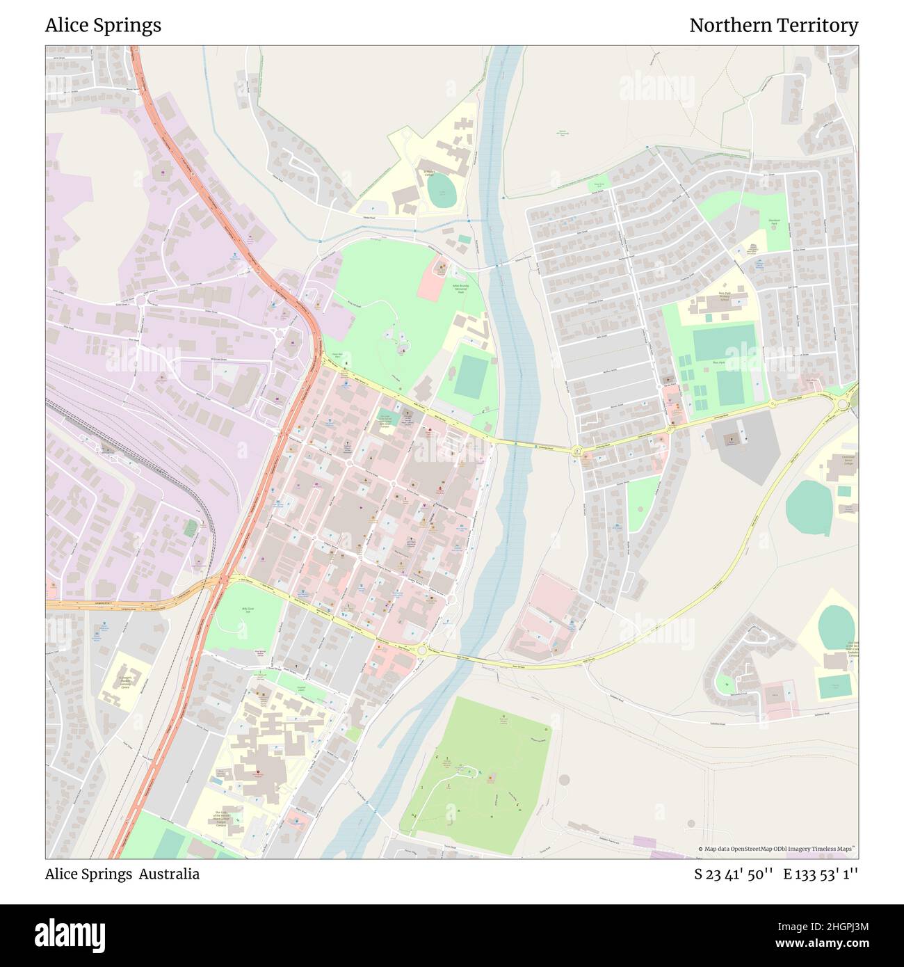 Alice Springs, Alice Springs, Australia, Northern Territory, S 23 41 ...