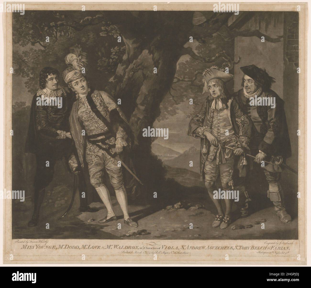 Miss Younge, Mr. Dodd, Mr. Love, and Mr. Waldron, in th Characters of ...