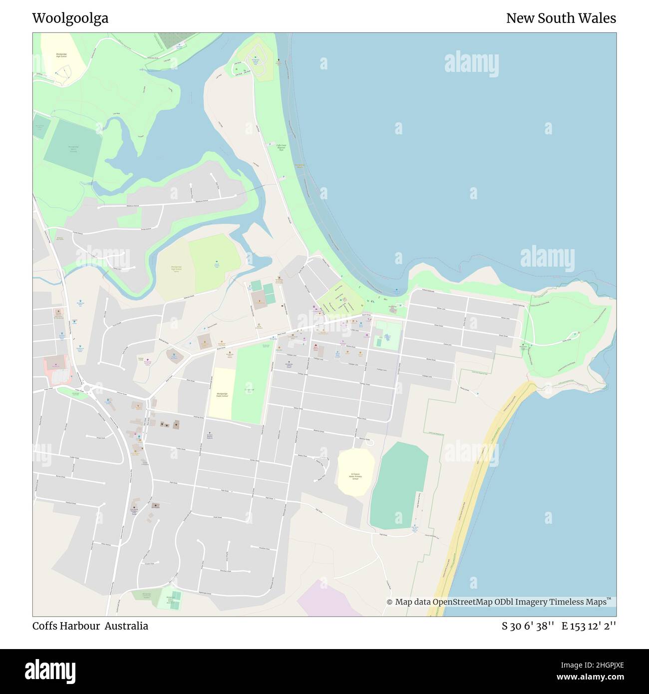 Woolgoolga, Coffs Harbour, Australia, New South Wales, S 30 6' 38'', E ...