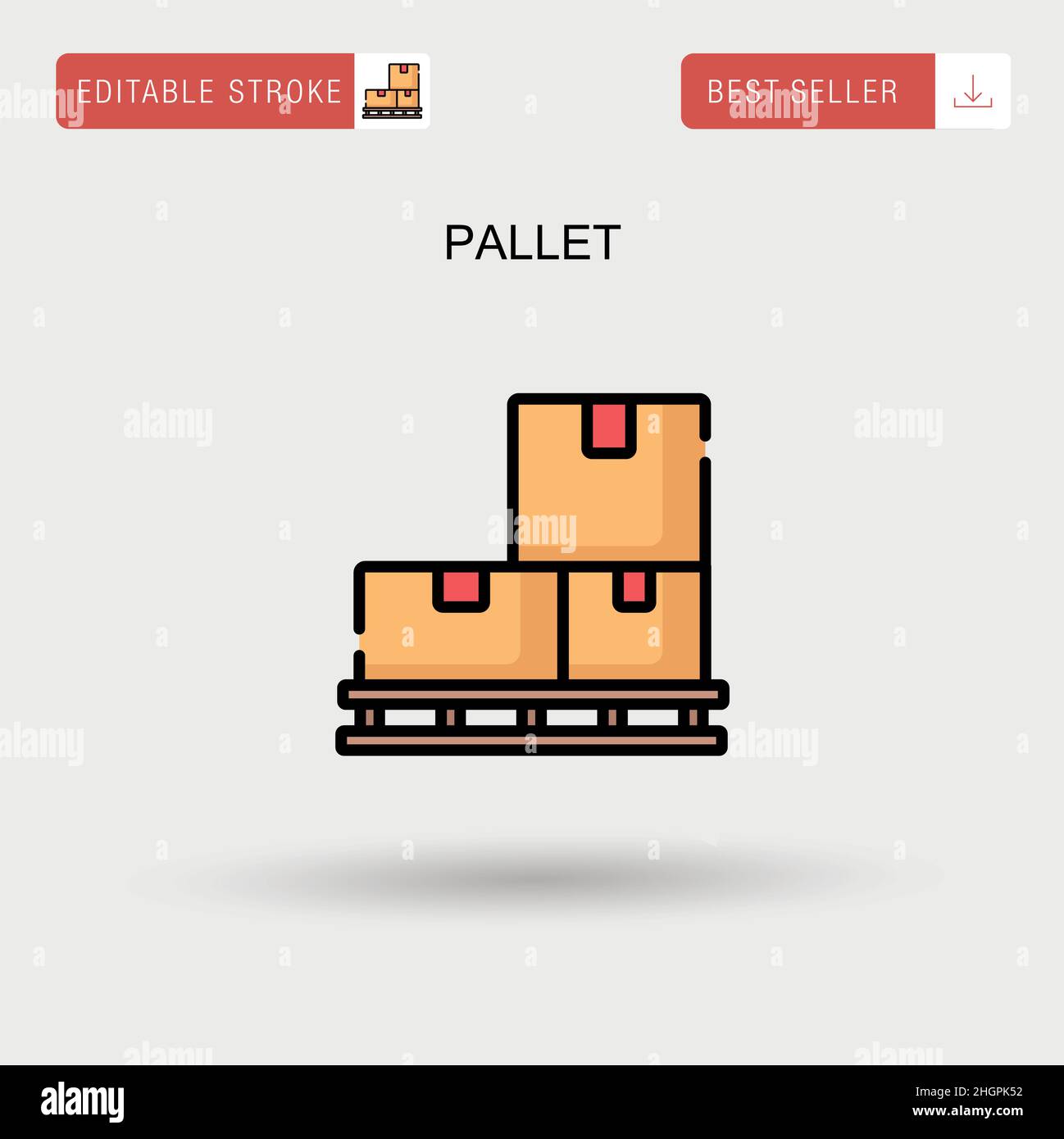 Pallet Simple vector icon Stock Vector Image & Art - Alamy