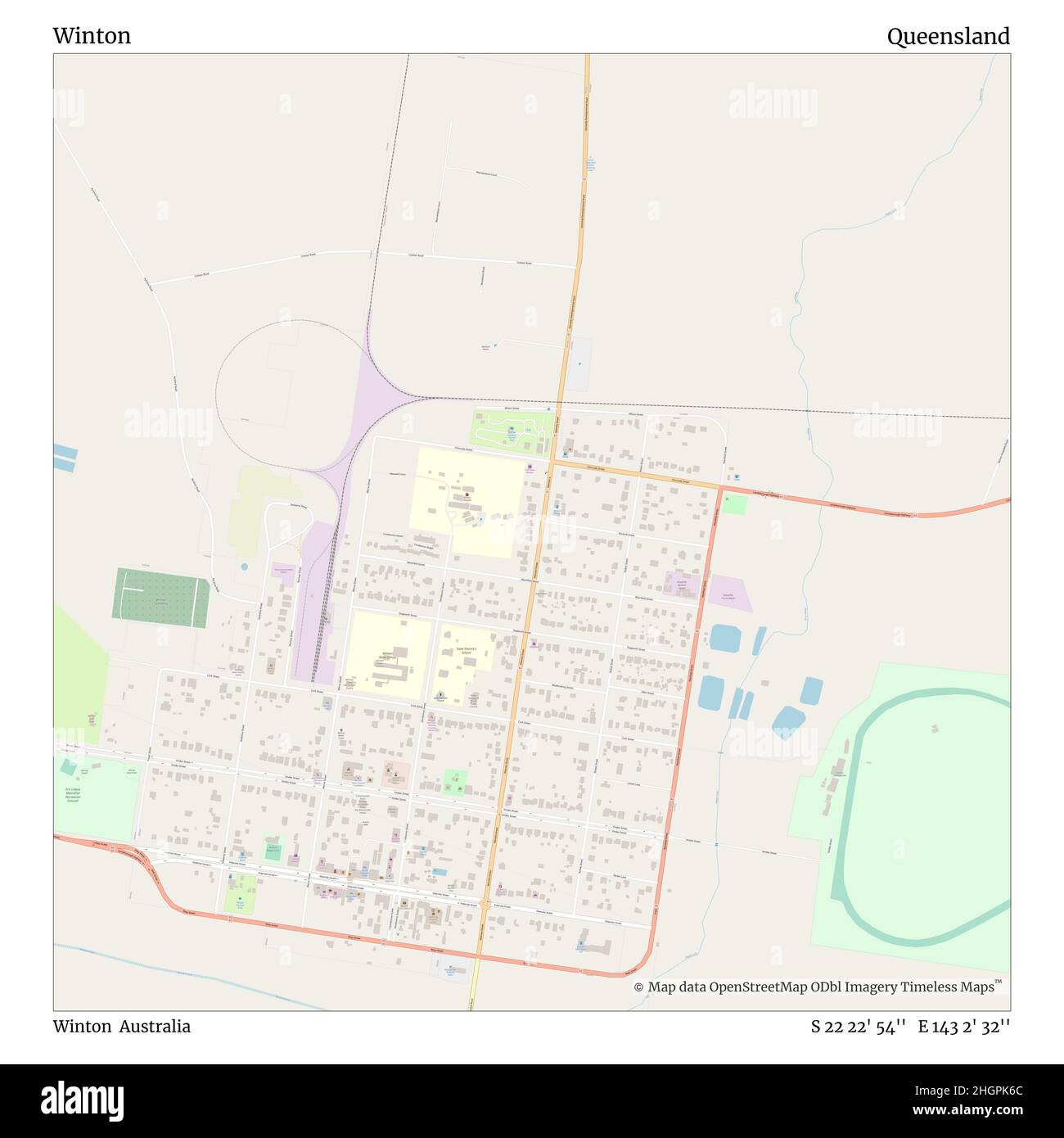 Winton, Winton, Australia, Queensland, S 22 22' 54'', E 143 2' 32 ...
