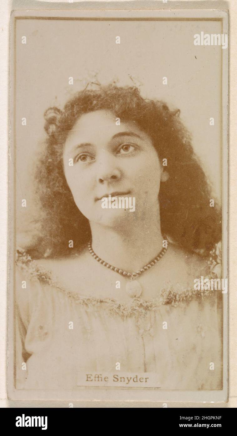 Effie Snyder, from the Actresses series (N245) issued by Kinney ...
