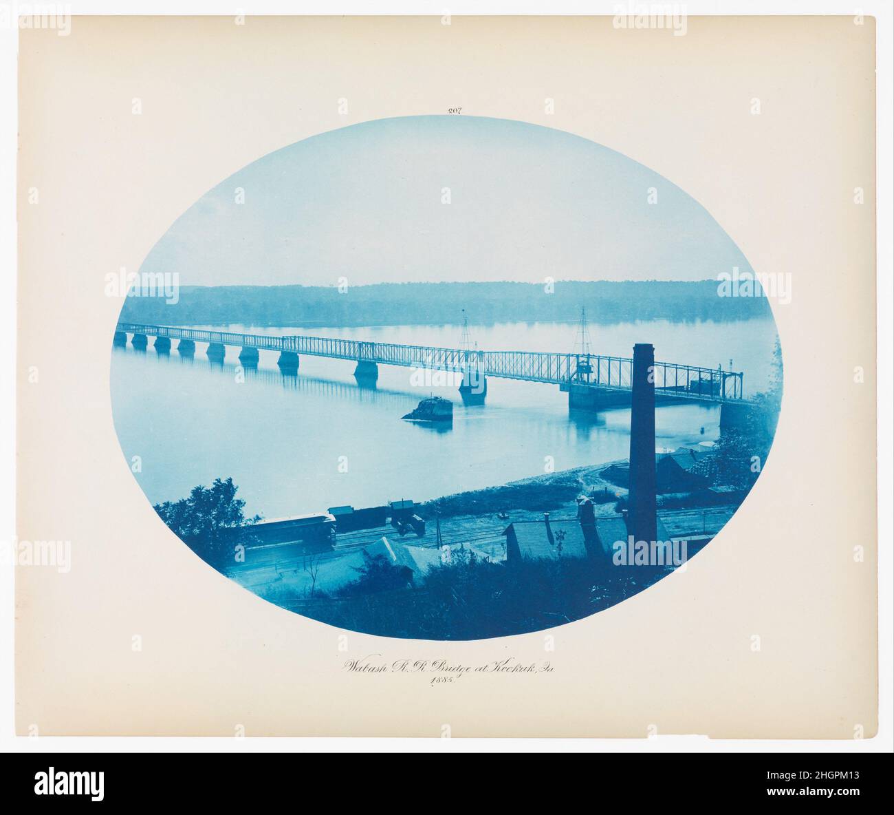 No. 207. Wabash Rail Road Bridge at Keokuk, Iowa 1885 Henry P. Bosse ...
