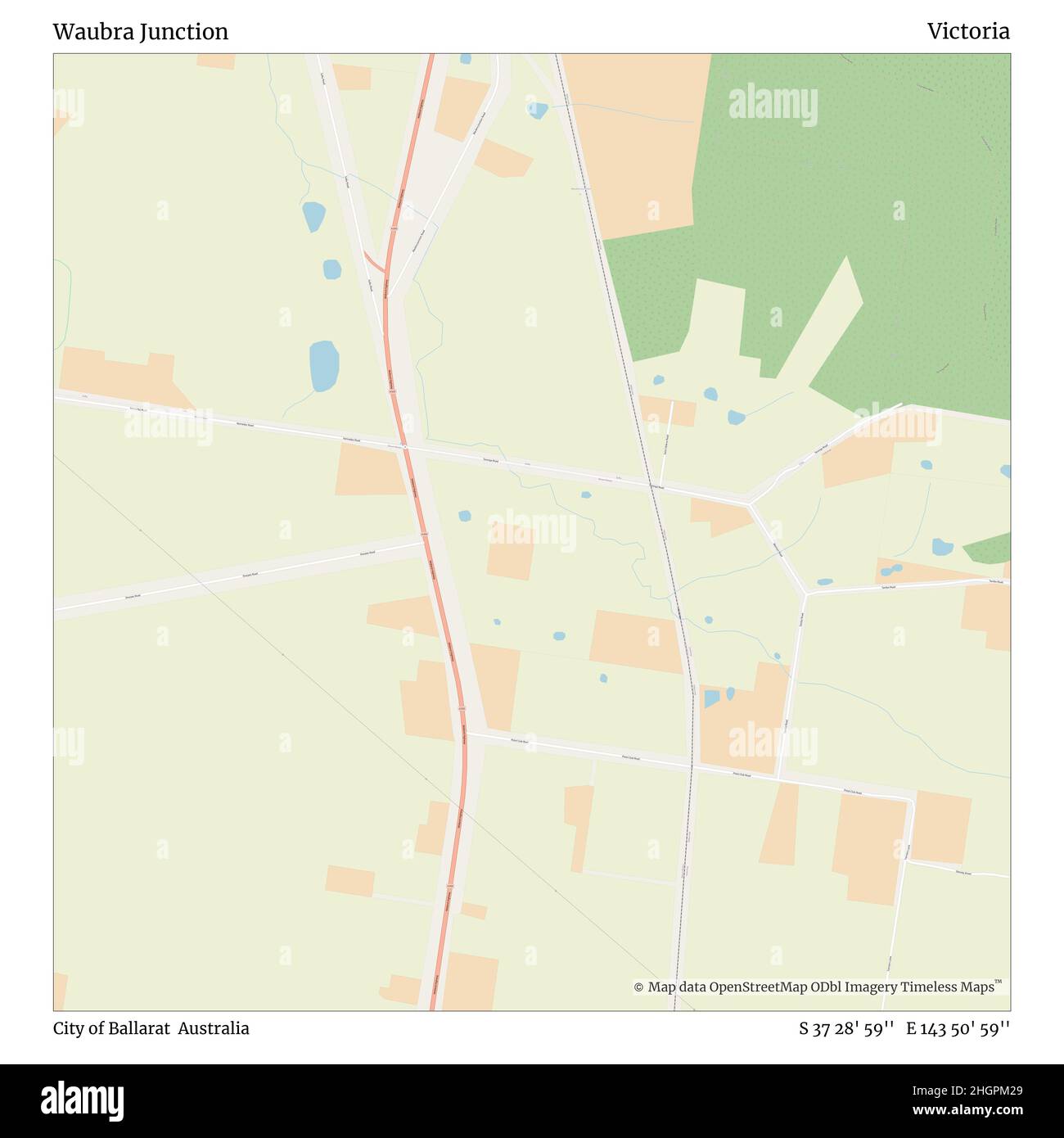 Waubra Junction, City of Ballarat, Australia, Victoria, S 37 28' 59 ...