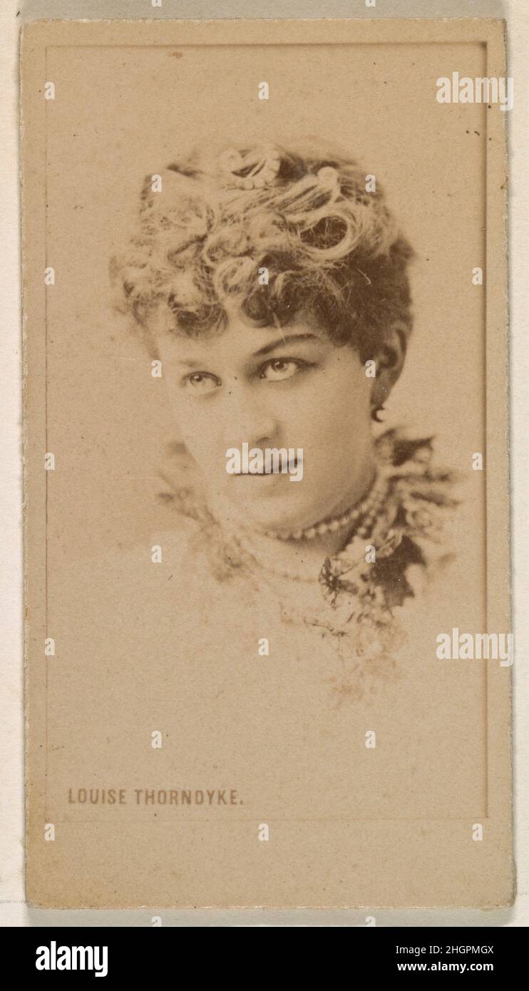 Louise Thorndyke, from the Actresses series (N245) issued by Kinney ...