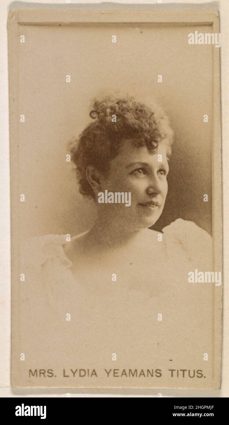 Mrs. Lydia Yeamans Titus, from the Actresses series (N245) issued by ...