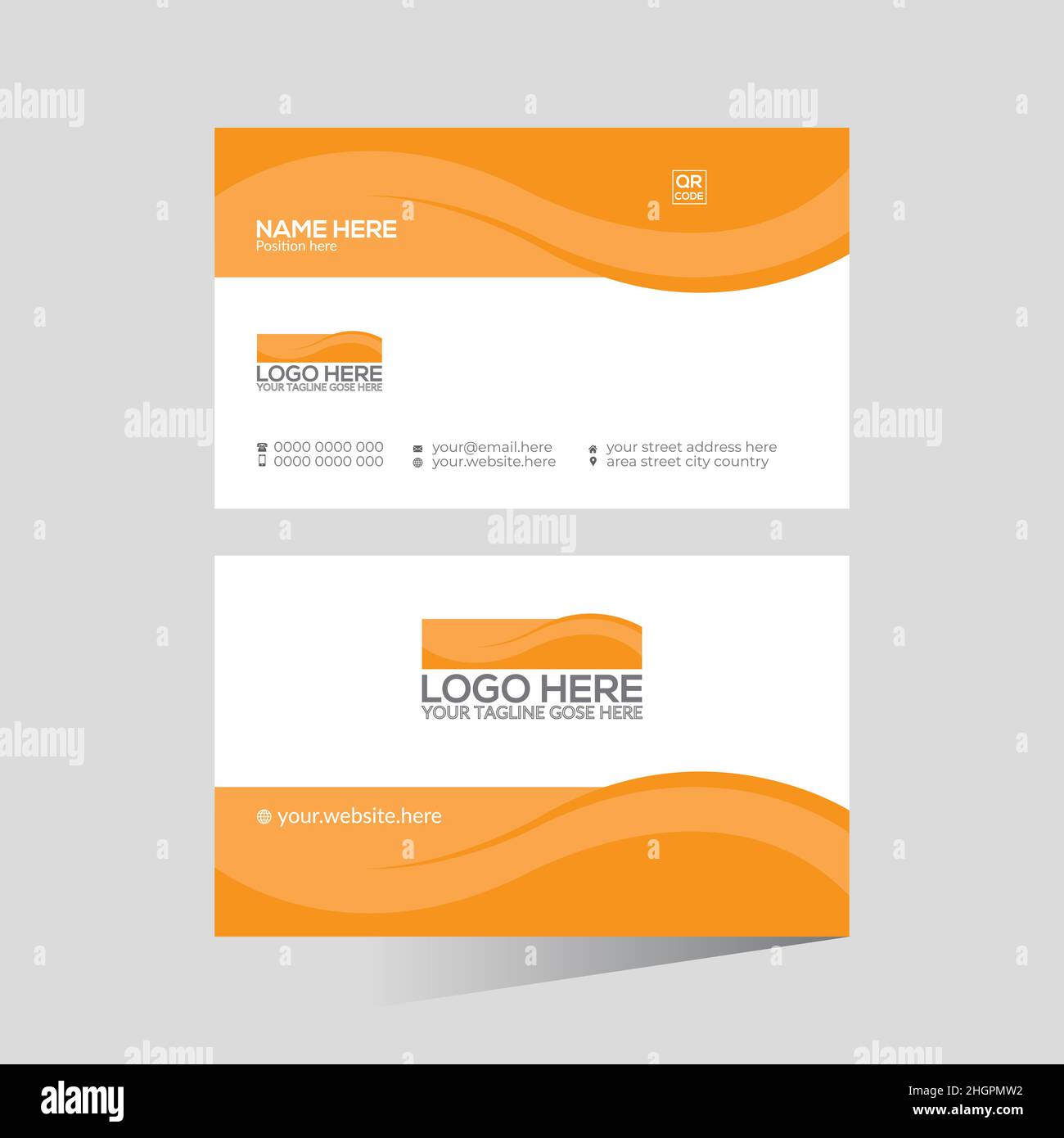 business Card For Any Company Use Stock Vector Image & Art - Alamy