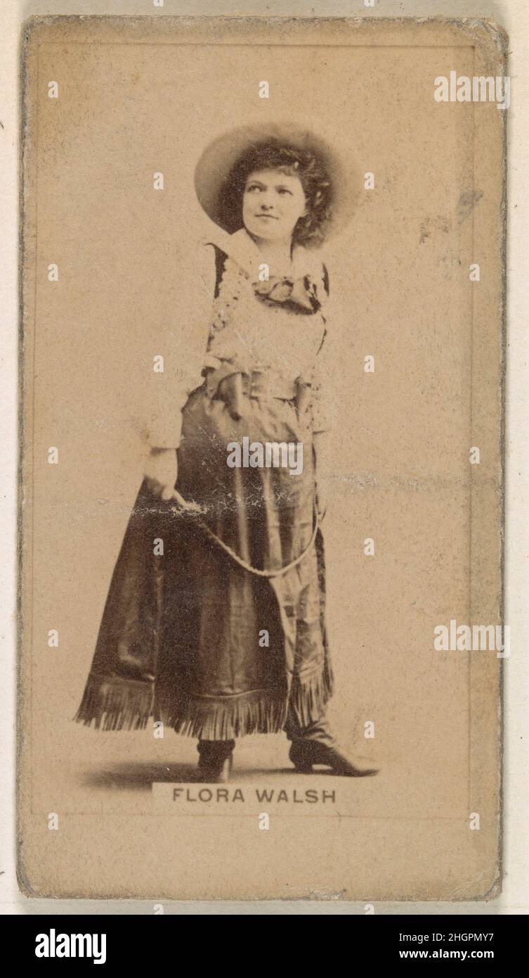 Flora Walsh, from the Actresses series (N245) issued by Kinney Brothers ...