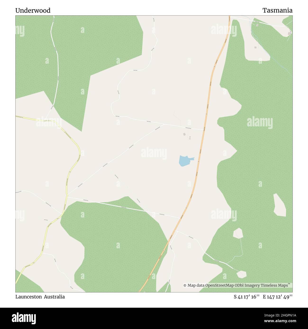 Launceston map Cut Out Stock Images & Pictures - Alamy