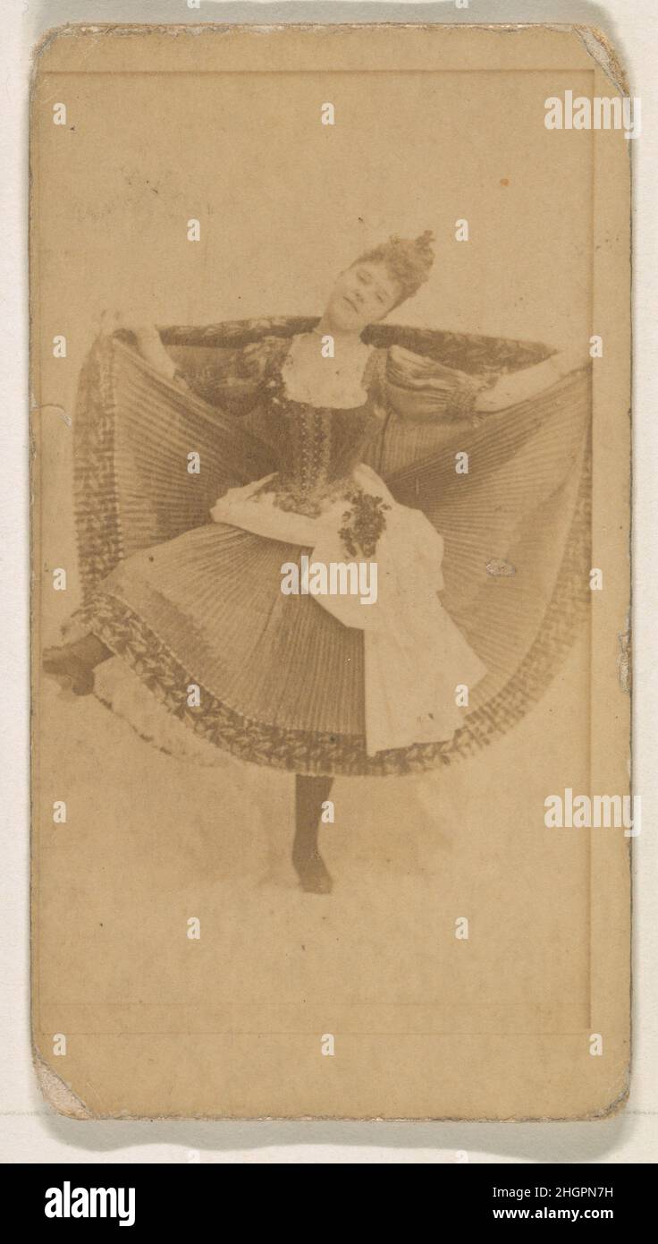 Dancer holding skirt, from the Actresses series (N245) issued by Kinney ...