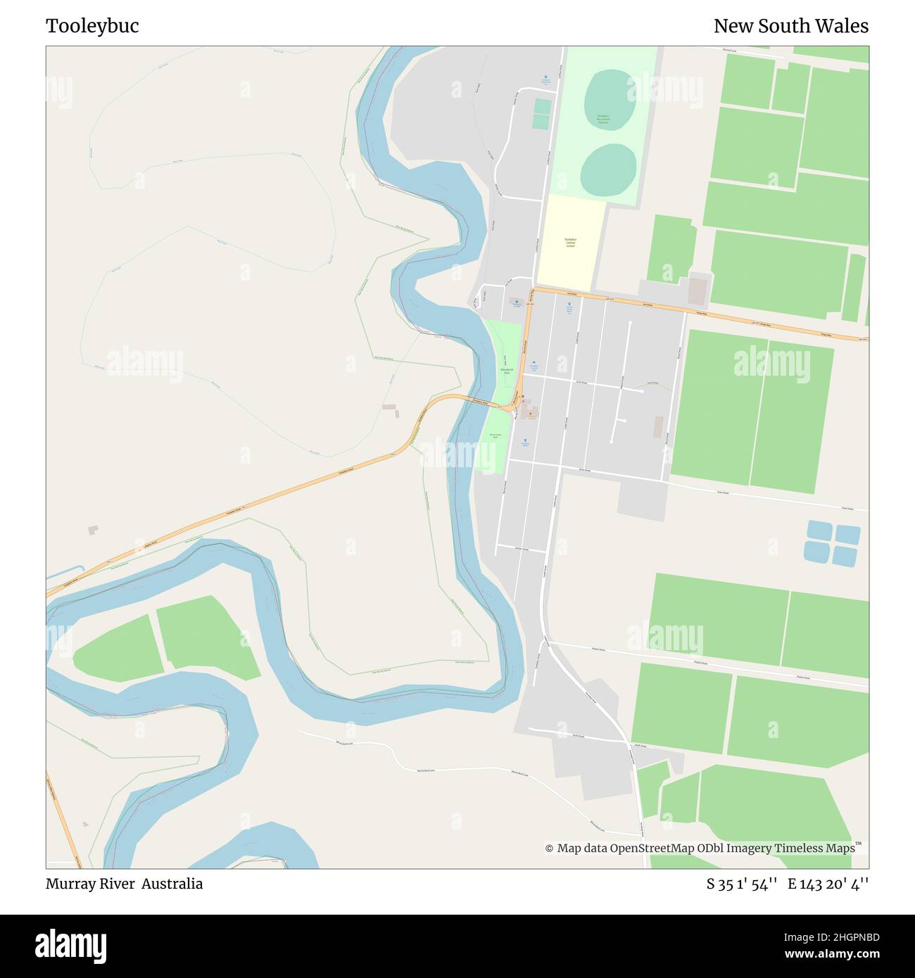 Tooleybuc, Murray River, Australia, New South Wales, S 35 1' 54'', E ...