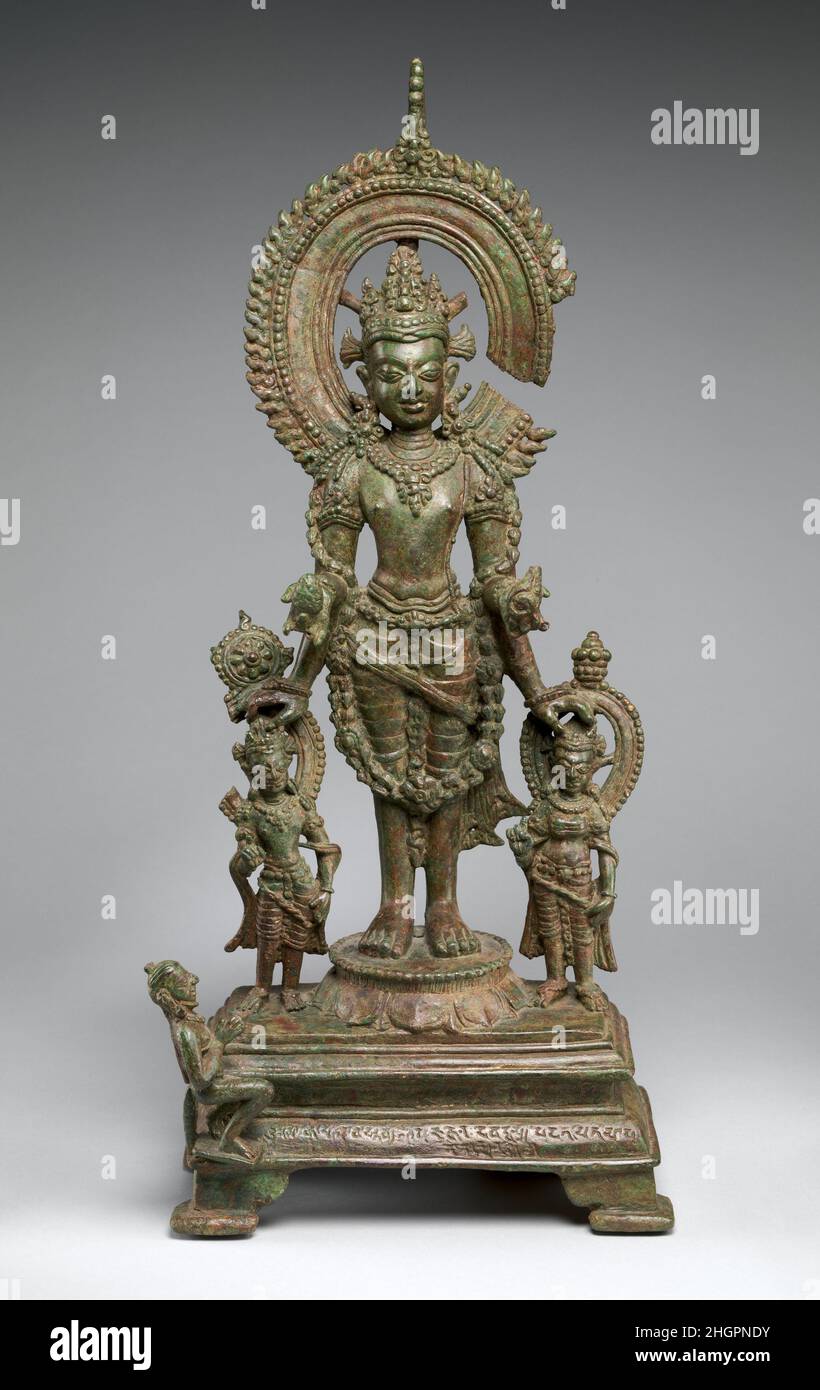 Vishnu Flanked by His Personified Attributes early 9th century India ...