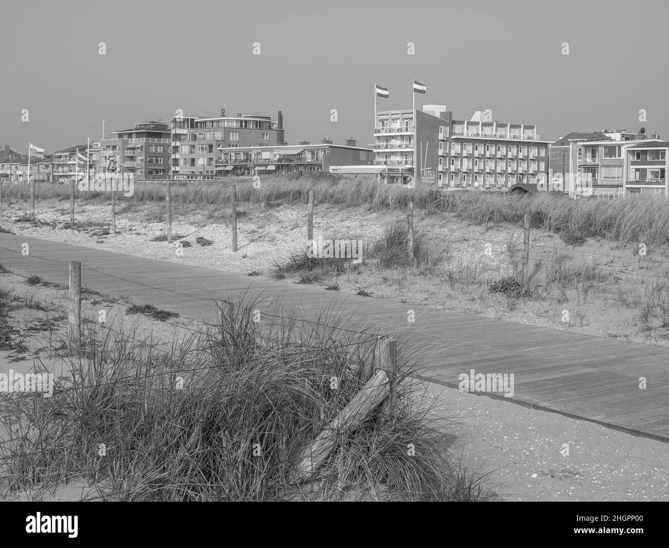 the beach of katwijk an zee Stock Photo - Alamy
