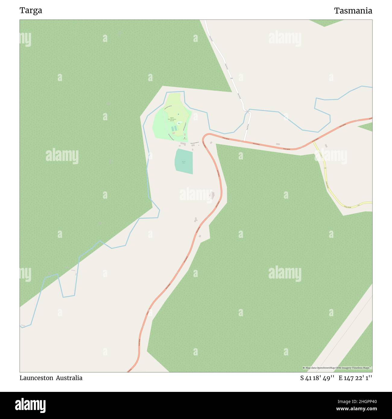 Launceston map Cut Out Stock Images & Pictures - Alamy