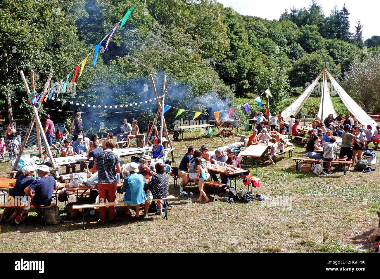 Fete des cabanes, Nizon, Pont-Aven, Finistere, Bretagne, France, Europe ...
