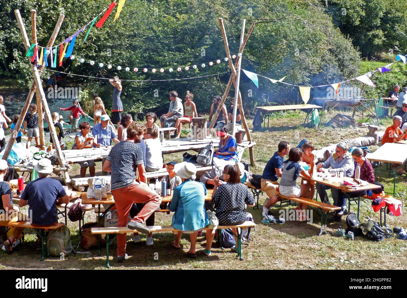 Fete des cabanes, Nizon, Pont-Aven, Finistere, Bretagne, France, Europe ...