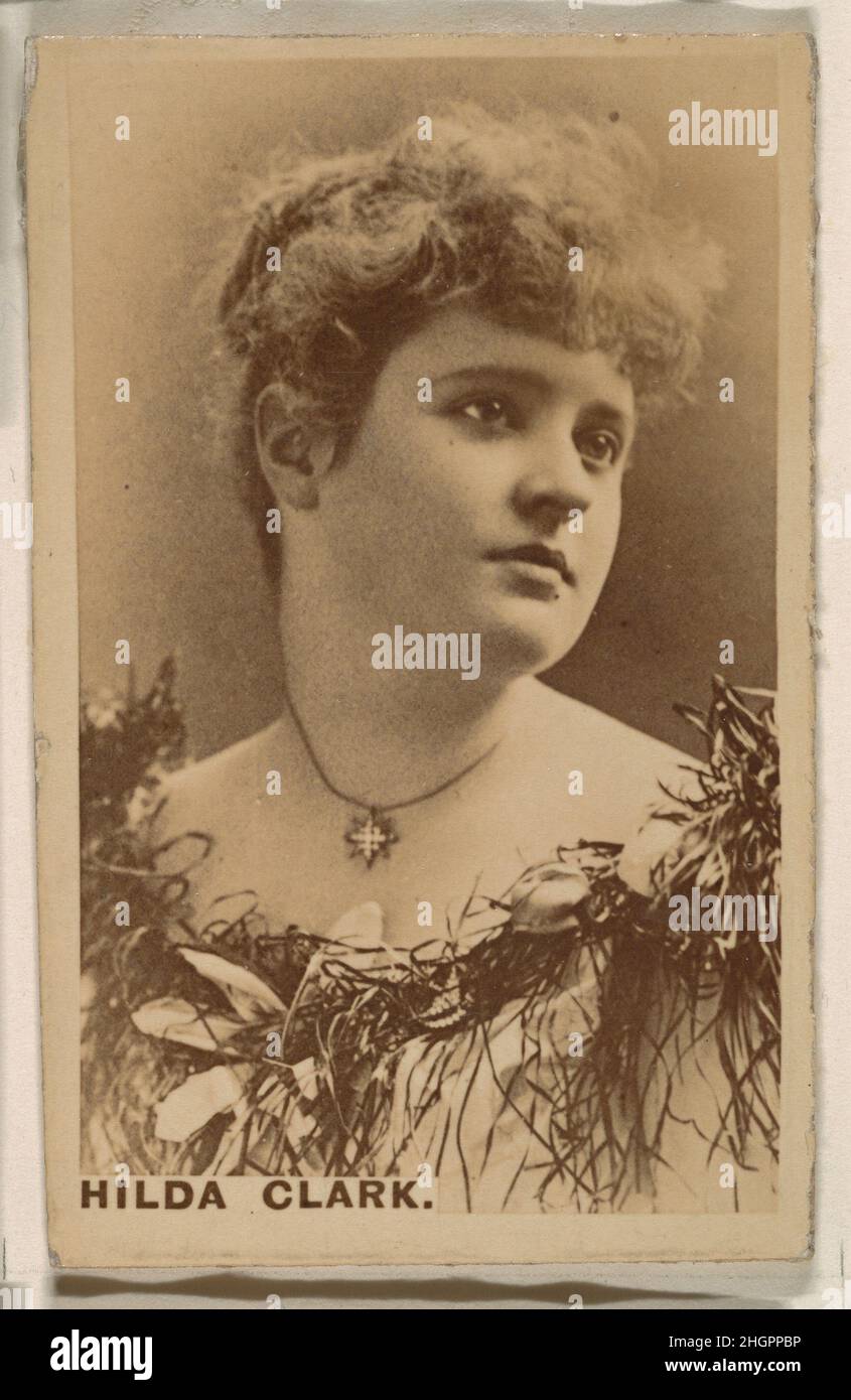 Hilda Clark, from the Actresses series (N246), Type 1, issued by Kinney ...