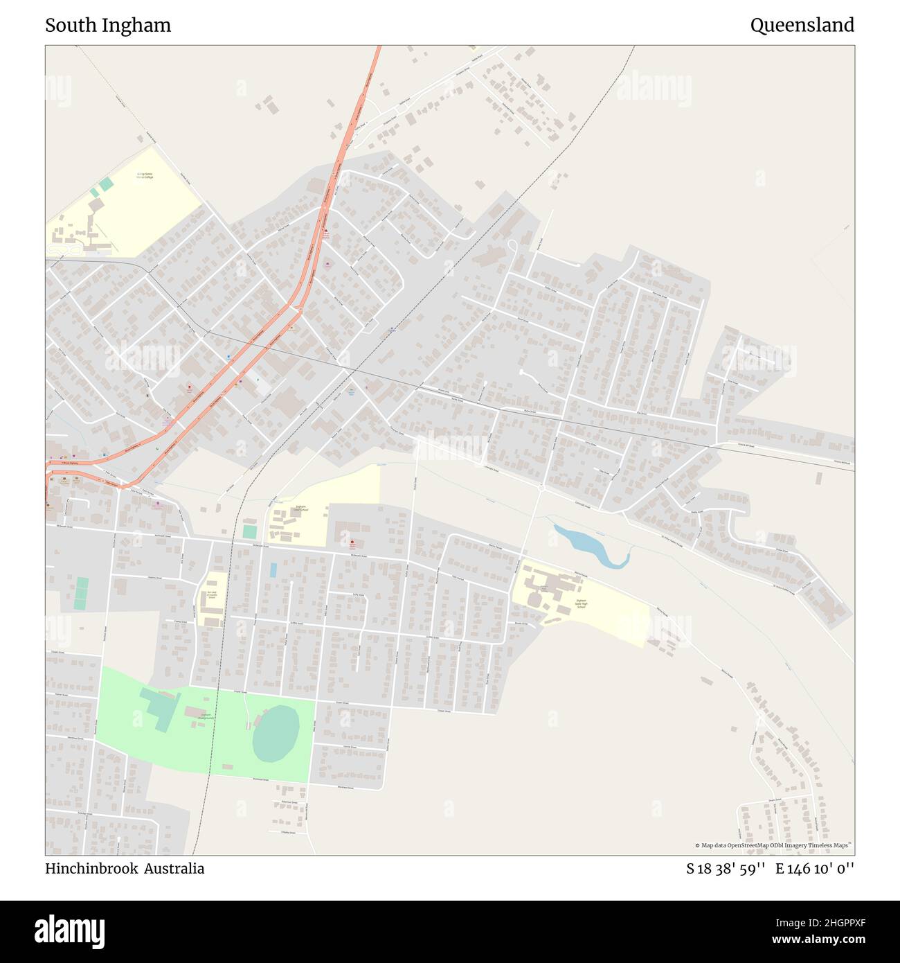 Ingham queensland australia maps cartography hi-res stock photography ...