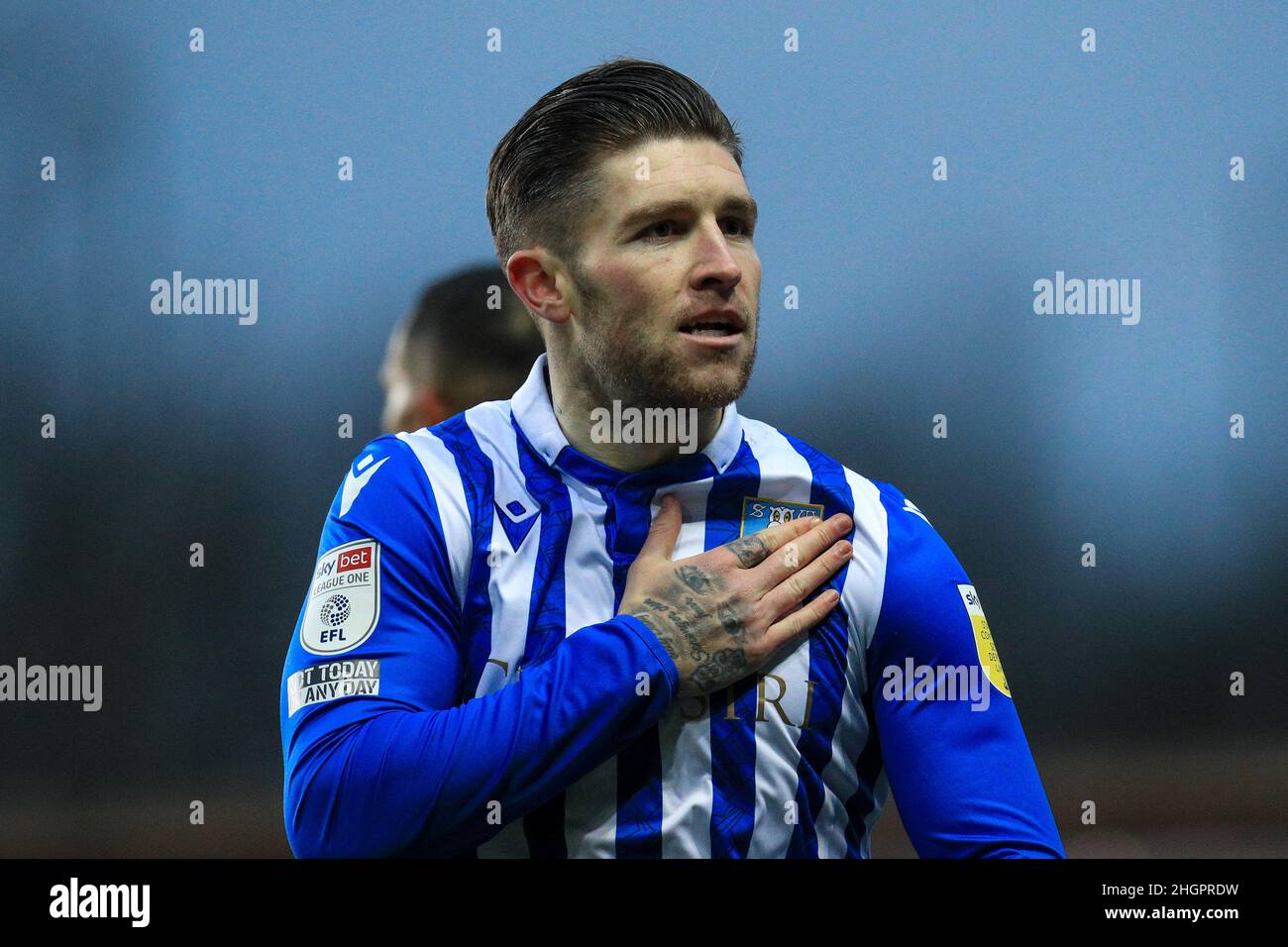 Josh Windass #11 of Sheffield Wednesday celebrates his goal and makes ...