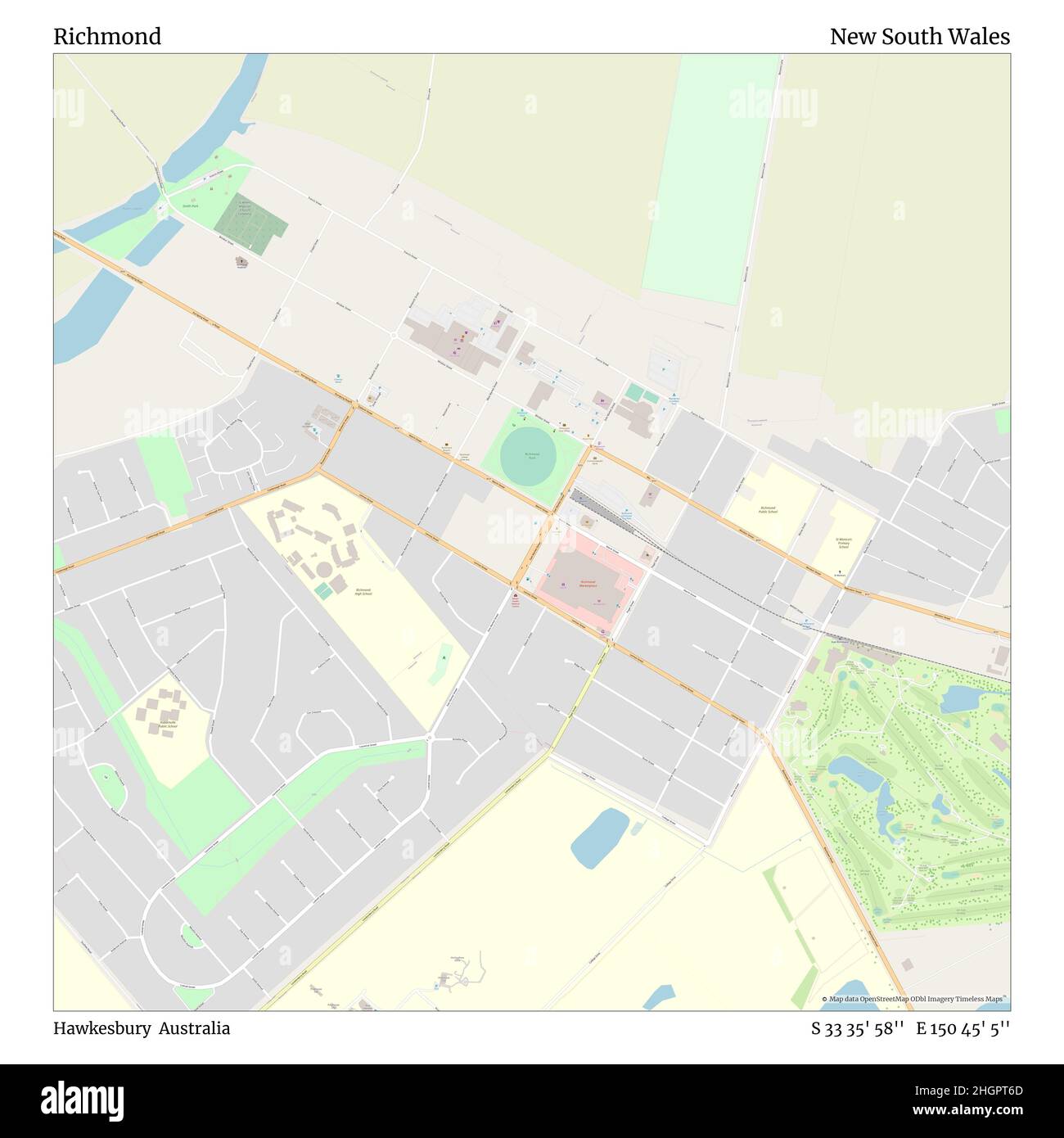 Map of hawkesbury hi-res stock photography and images - Alamy