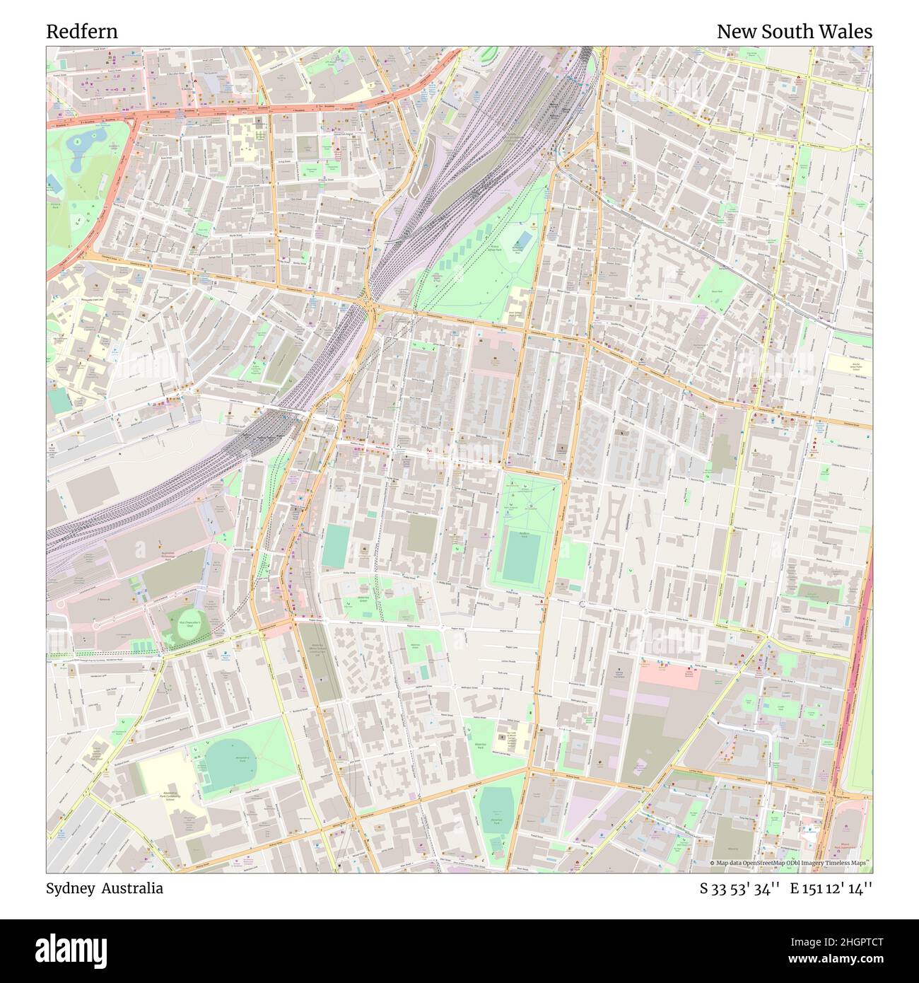 Redfern map Cut Out Stock Images & Pictures - Alamy