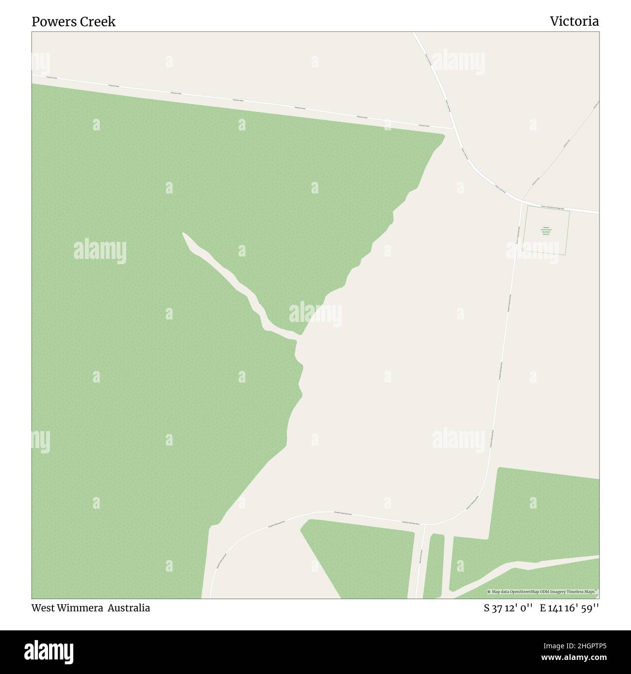 Powers Creek, West Wimmera, Australia, Victoria, S 37 12' 0'', E 141 16 ...