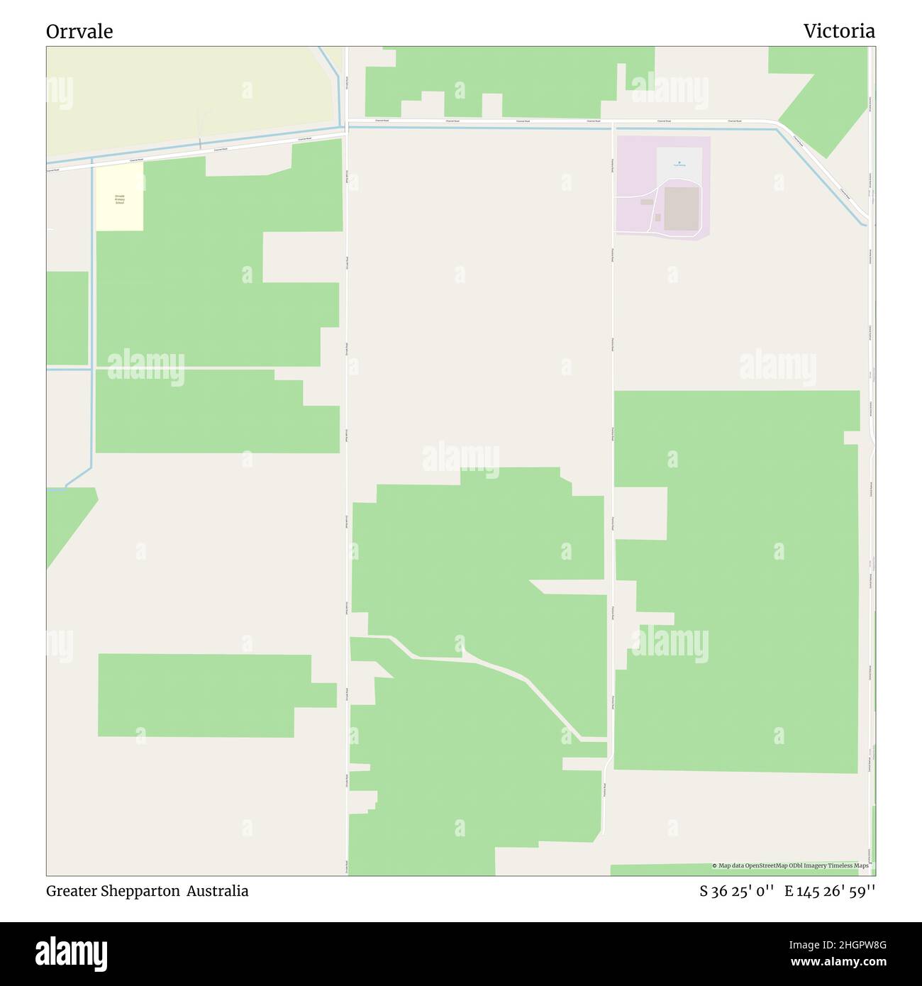 Orrvale, Greater Shepparton, Australia, Victoria, S 36 25' 0'', E 145 ...