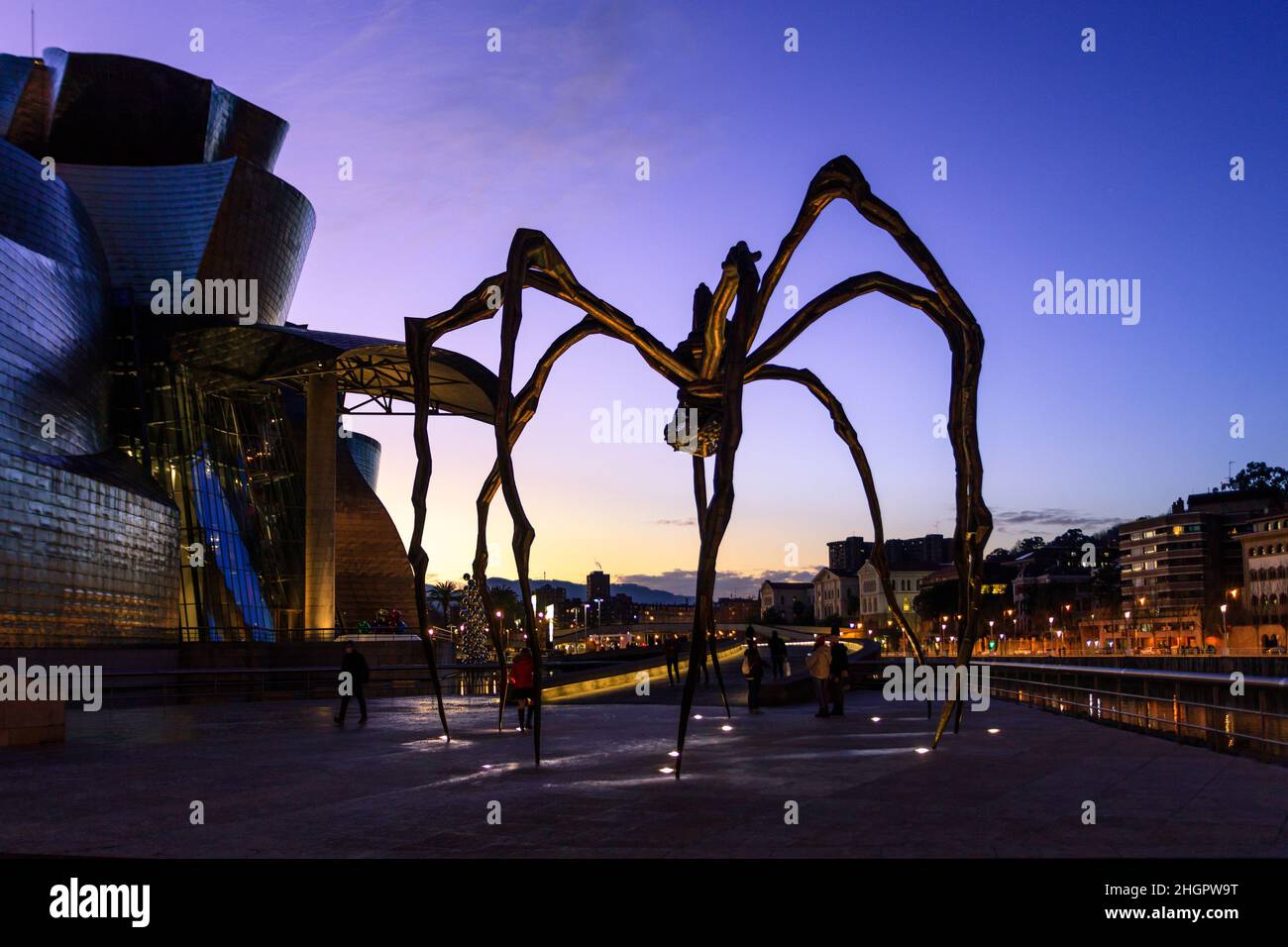 Maman, the bronze sculpture of a spider by the artist Louise Bourgeois ...