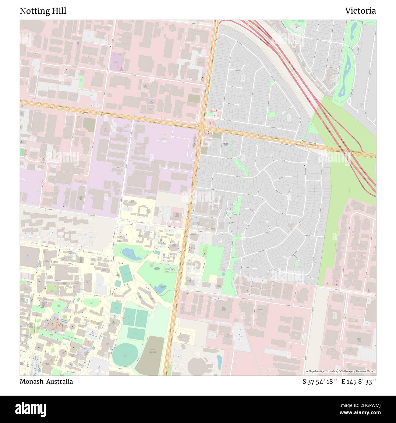 Notting Hill, Monash, Australia, Victoria, S 37 54' 18'', E 145 8' 33 ...