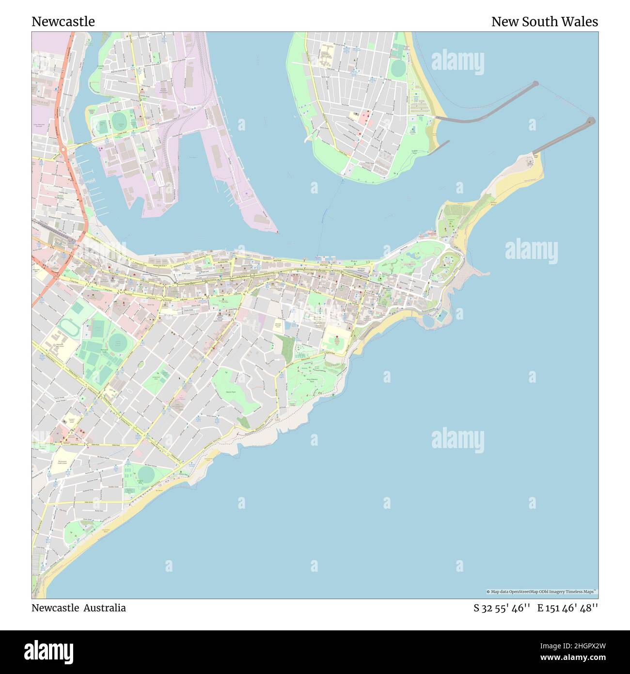 Newcastle australia map hi-res stock photography and images - Alamy