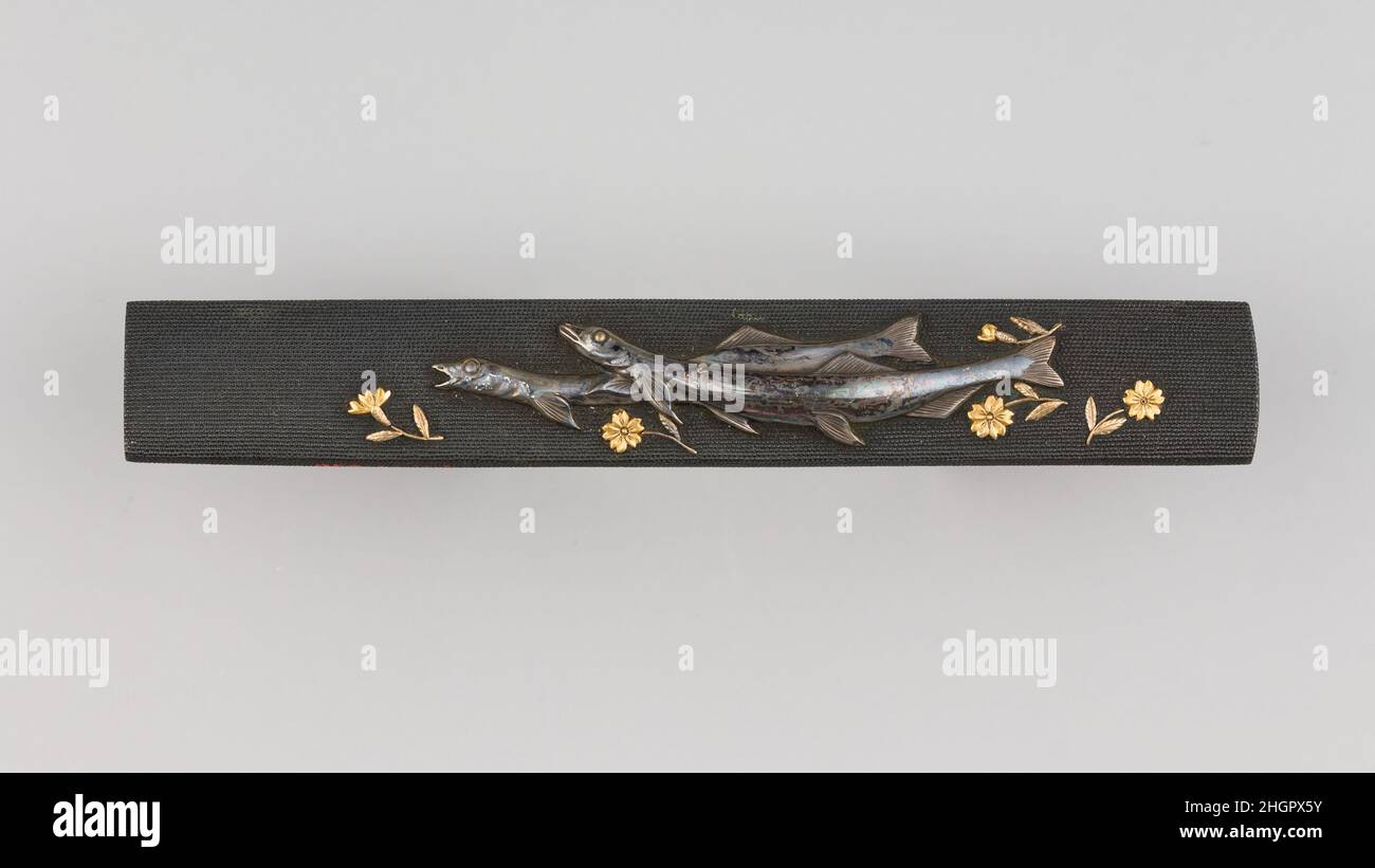 Knife Handle (Kozuka) 18th century Kyokuryuken Tadayuki Japanese A ...