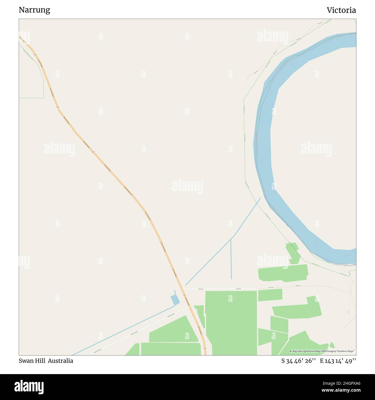 Swan hill map hi-res stock photography and images - Alamy