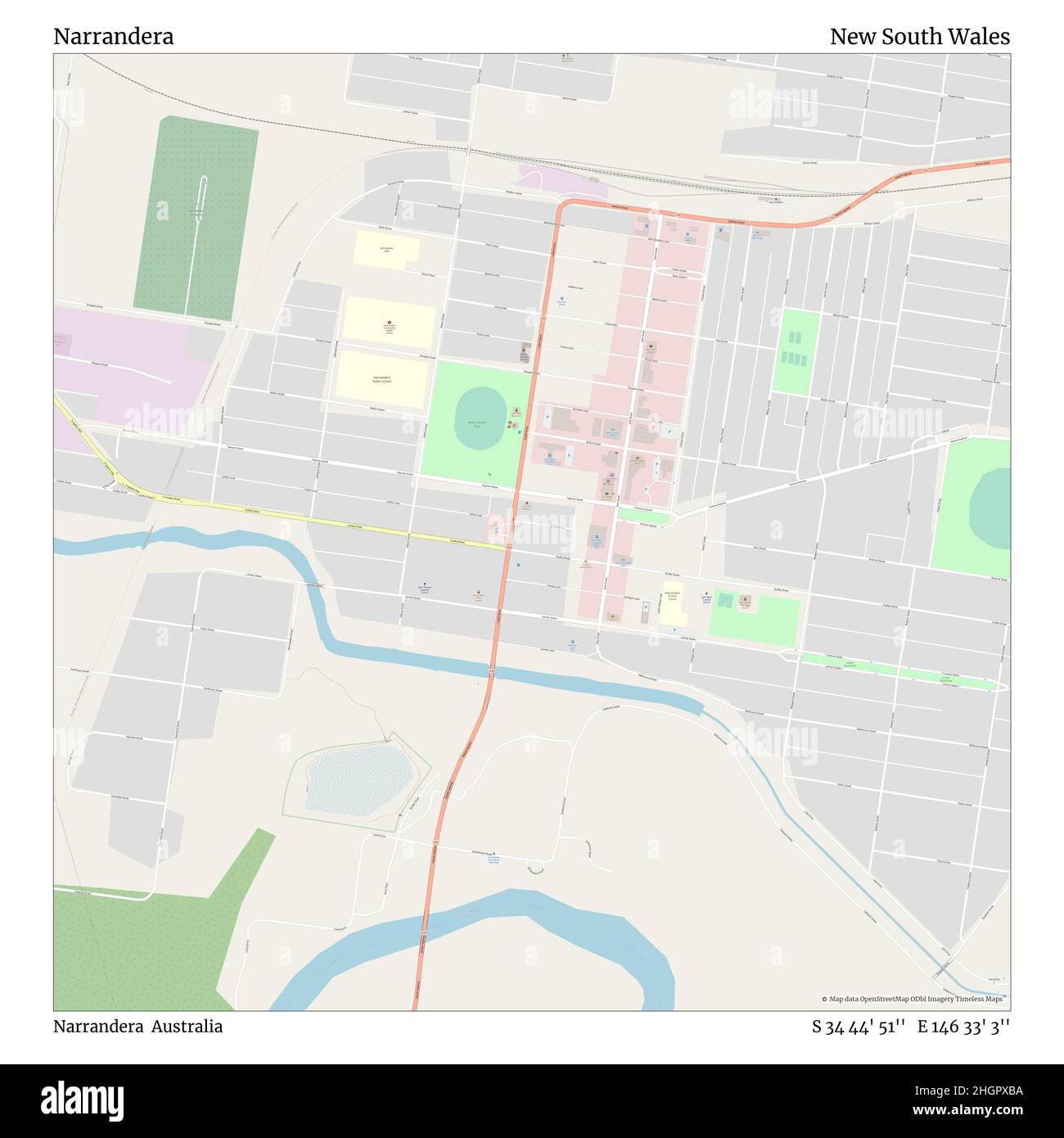 Narrandera, Narrandera, Australia, New South Wales, S 34 44' 51'', E 146 33' 3'', map, Timeless ...