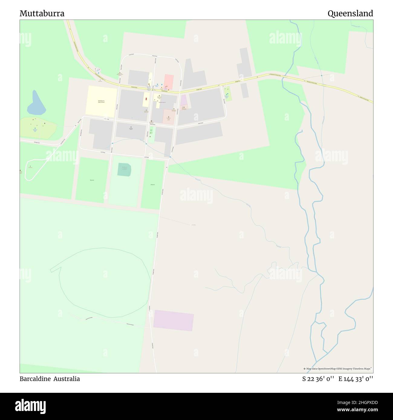 Muttaburra, Barcaldine, Australia, Queensland, S 22 36' 0'', E 144 33 ...