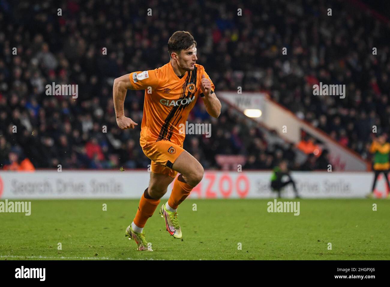 Ryan Longman #16 of Hull City celebrates scoring a goal to make it 0-1 ...