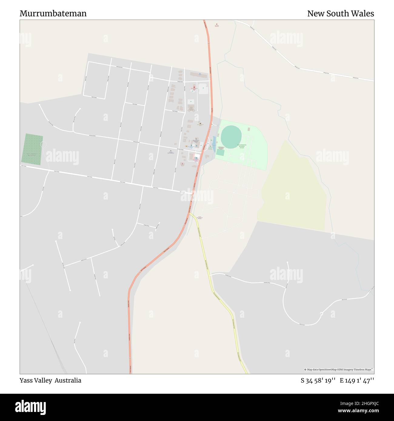 Yass new south wales australia maps cartography hi-res stock ...