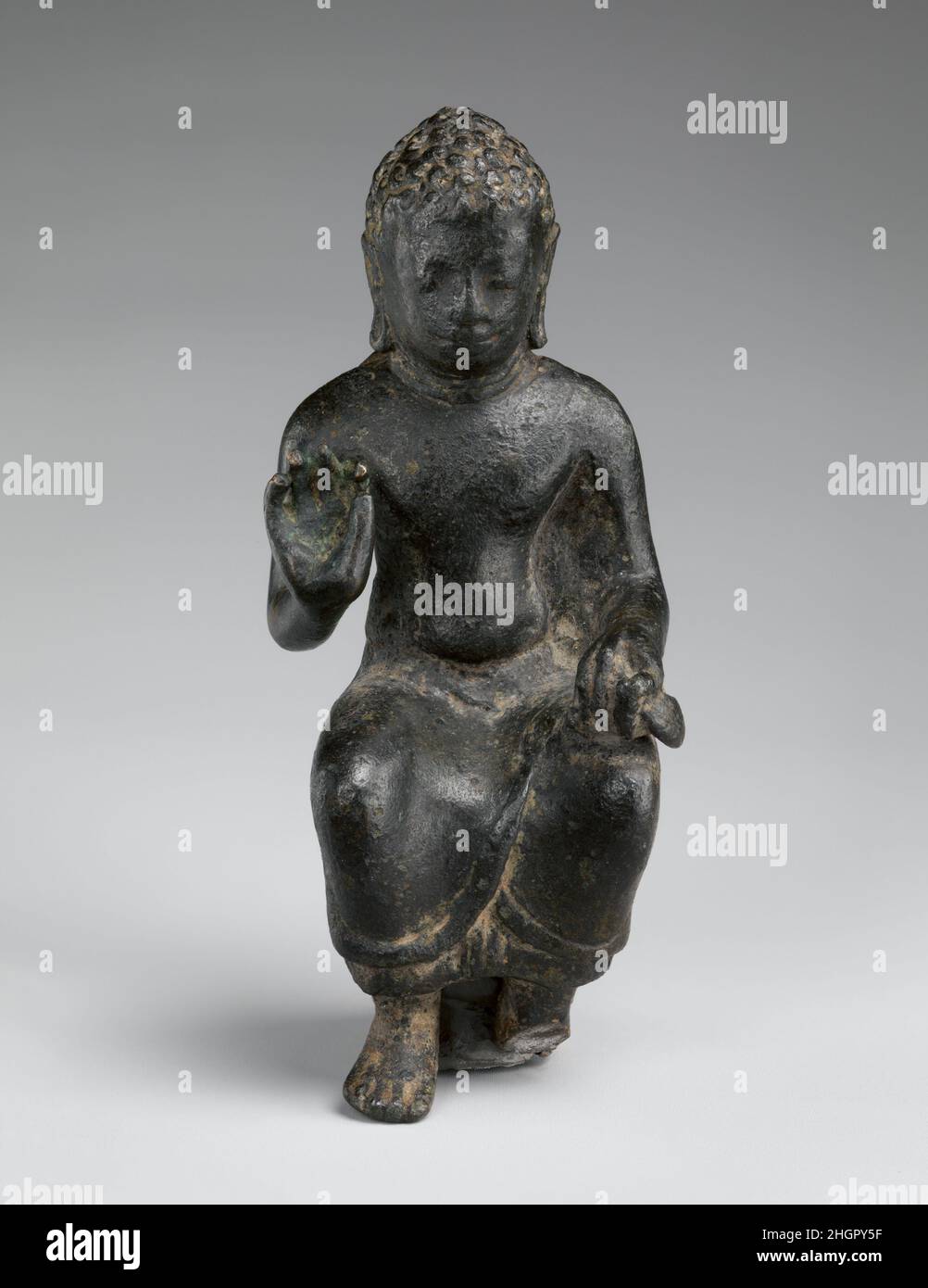 Seated Protective Buddha second half 6th century Thailand (Mon ...