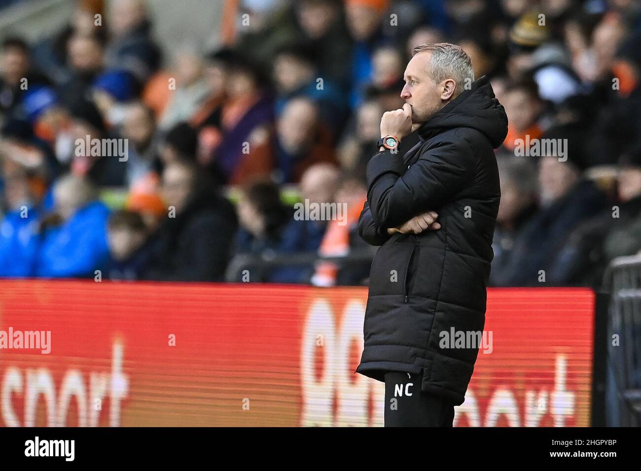 Neil Critchley manager of Blackpool during the game Stock Photo - Alamy