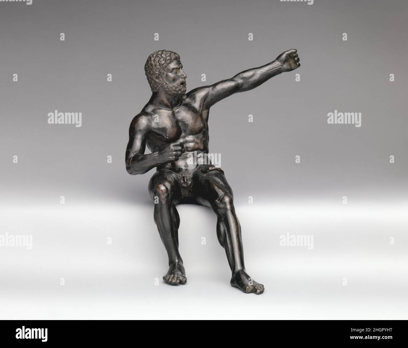 Seated Hercules in the Act of Shooting at the Stymphalian Birds ca ...