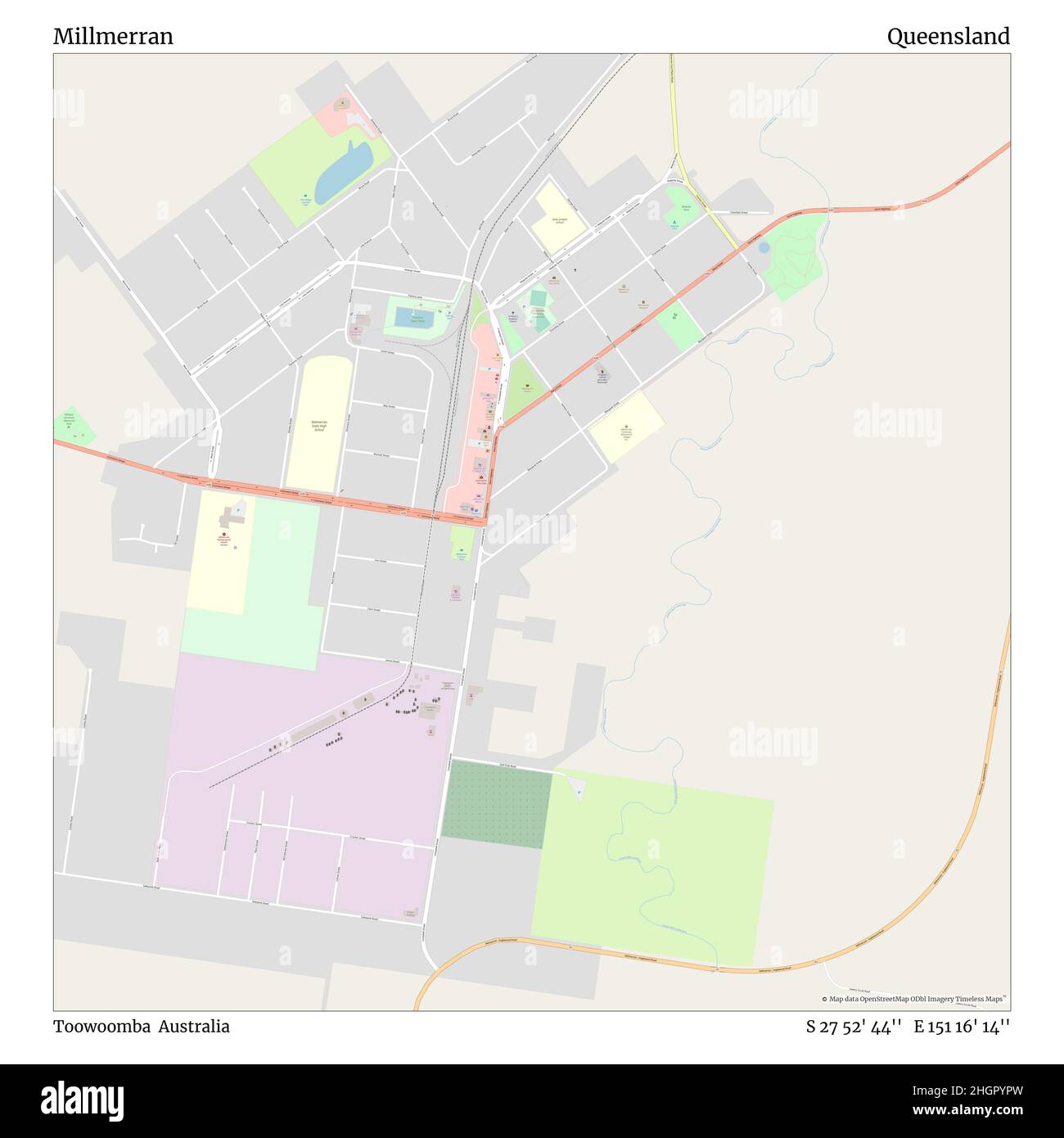 Toowoomba queensland australia maps cartography hi-res stock ...
