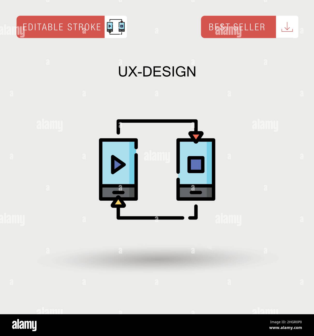 Ux-design Simple vector icon Stock Vector Image & Art - Alamy