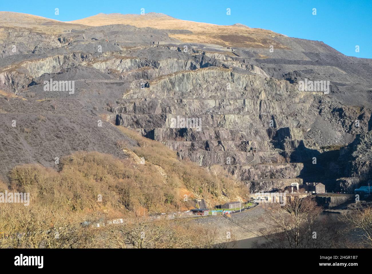 View,viewpoint,from Dolbadarn Castle,of,Electric Mountain,aka,Dinorwig ...