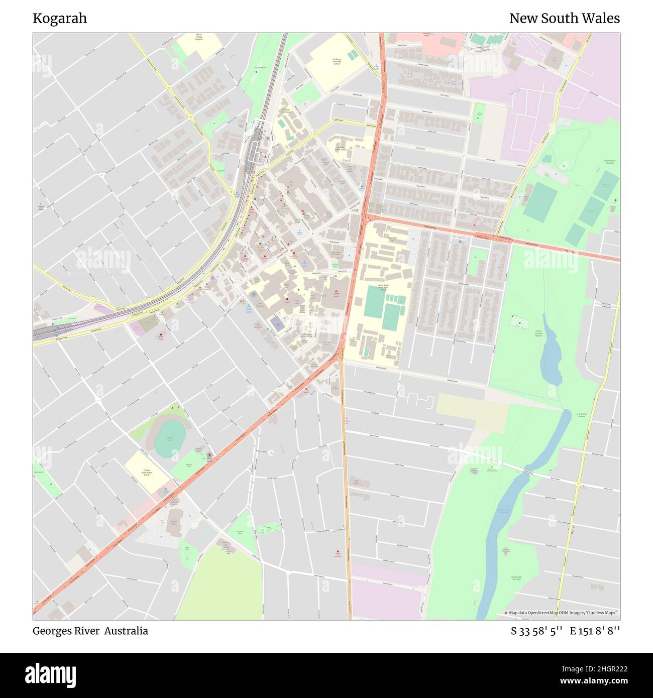 Kogarah, Georges River, Australia, New South Wales, S 33 58' 5'', E 151 ...