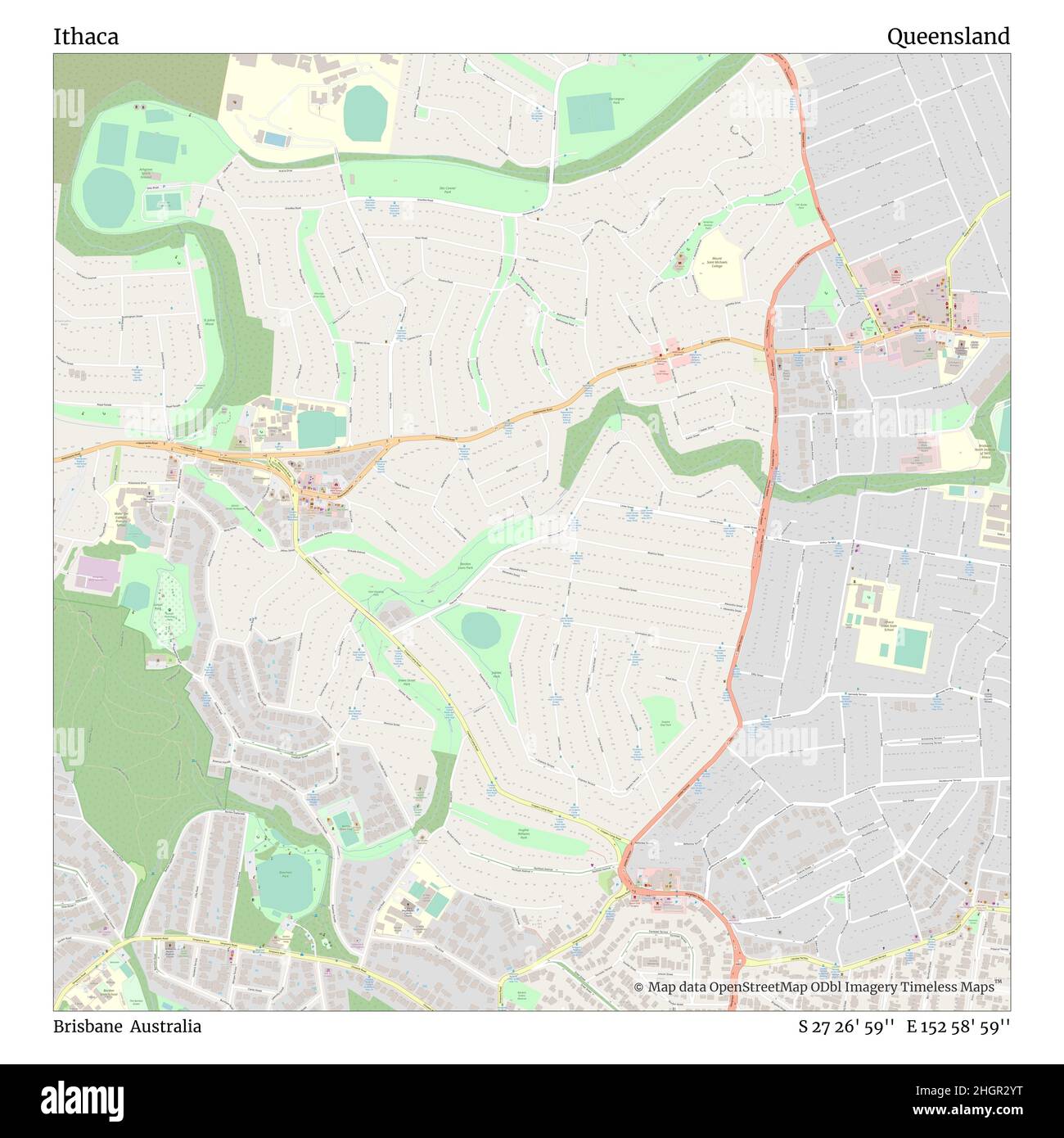 Map of ithaca hi-res stock photography and images - Alamy