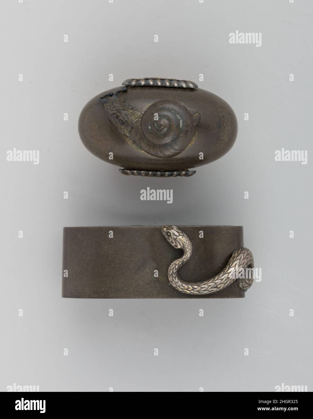 Sword-Hilt Collar and Pommel (Fuchigashira) first half 19th century ...