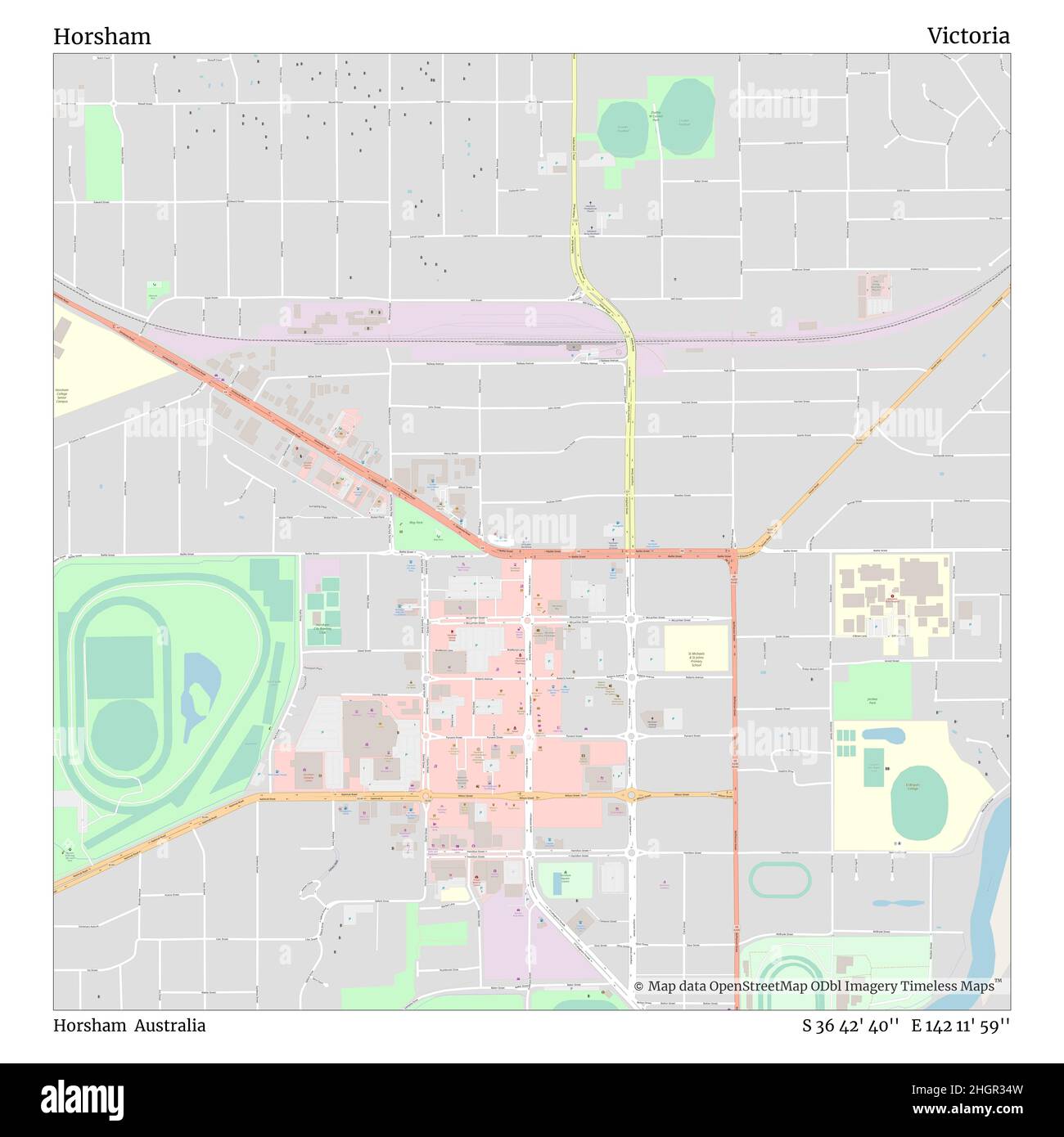 Map of horsham Cut Out Stock Images & Pictures - Alamy