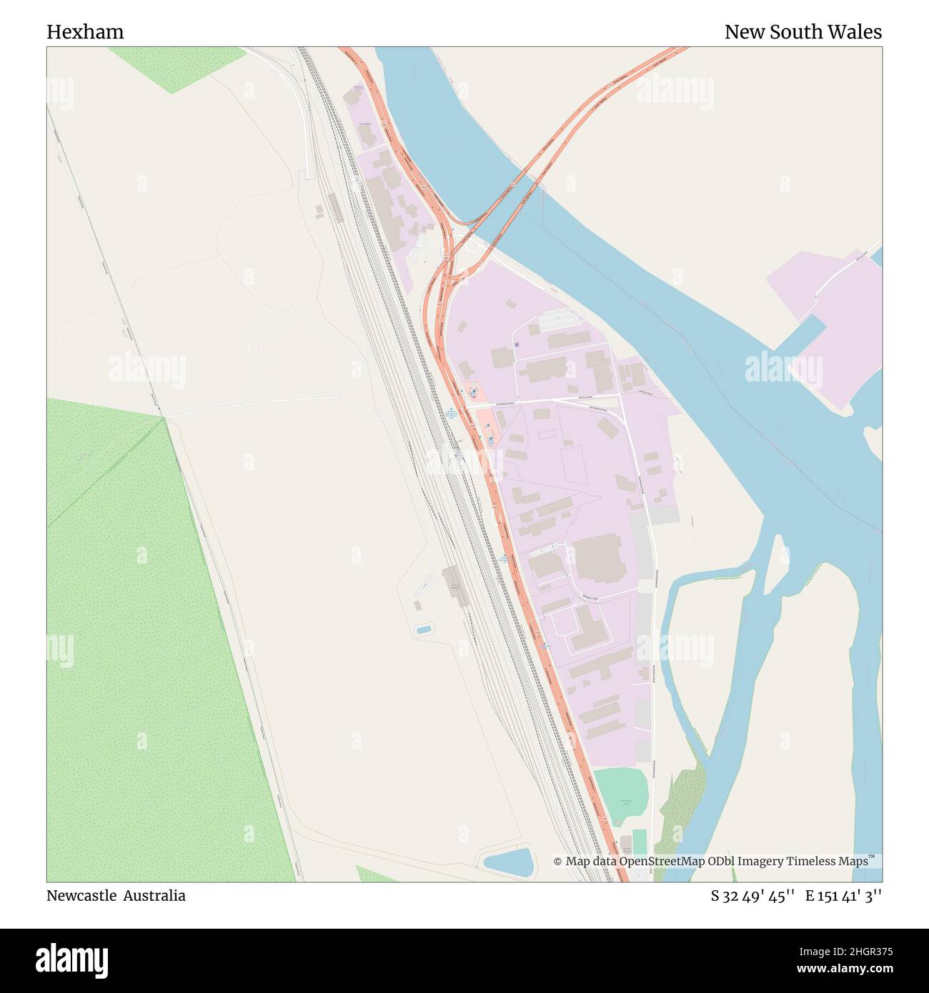 Map of hexham hi-res stock photography and images - Alamy